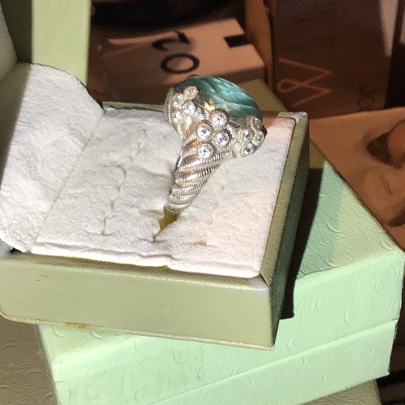 Judith Ripka | Jewelry | Judith Ripka Turquoise Doublet Diamonique Ring ...